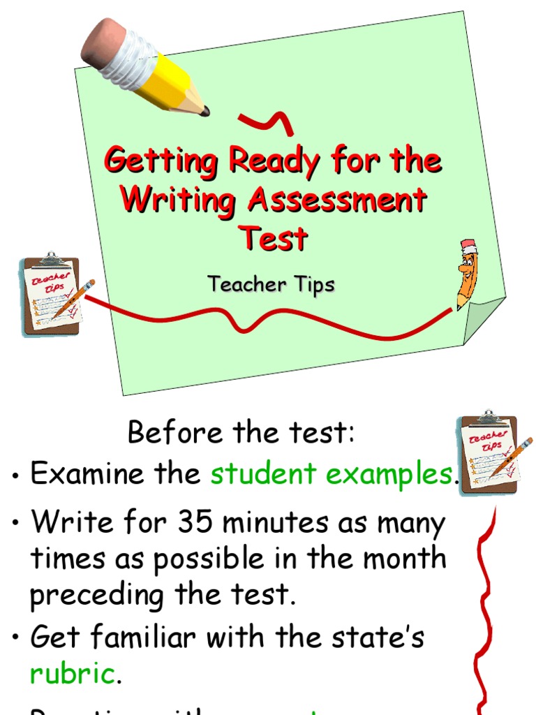 Teacher Tips for Writing Assessment Prep | PDF