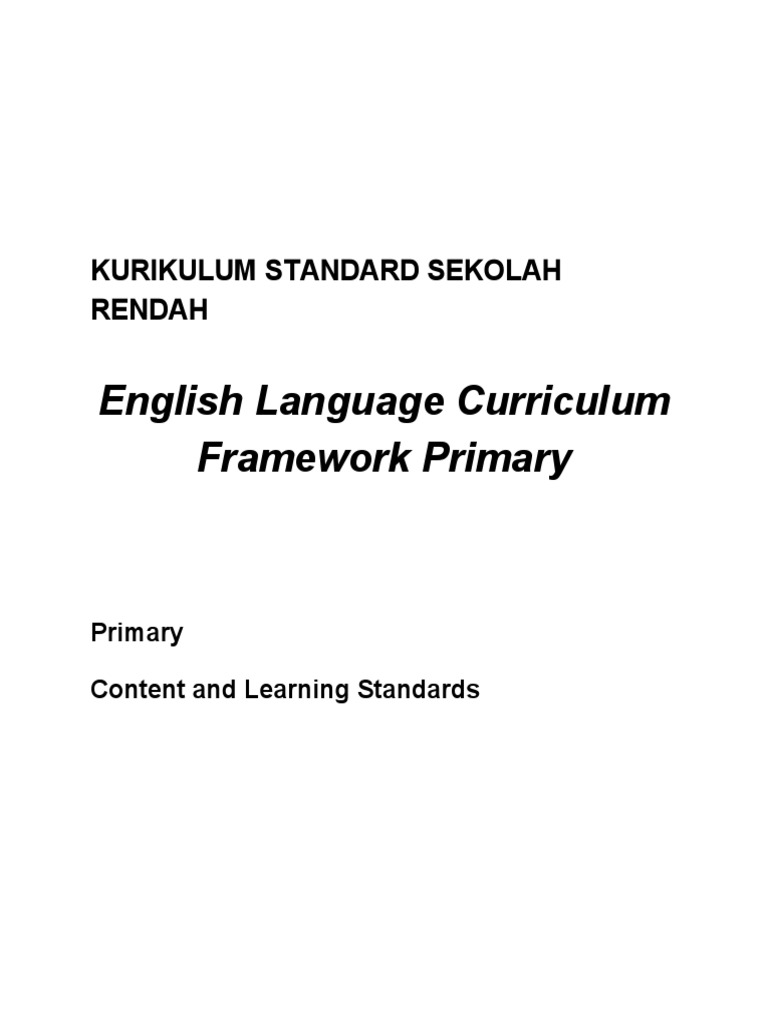 Primary English Listening & Speaking Standards | PDF | Comma | Learning