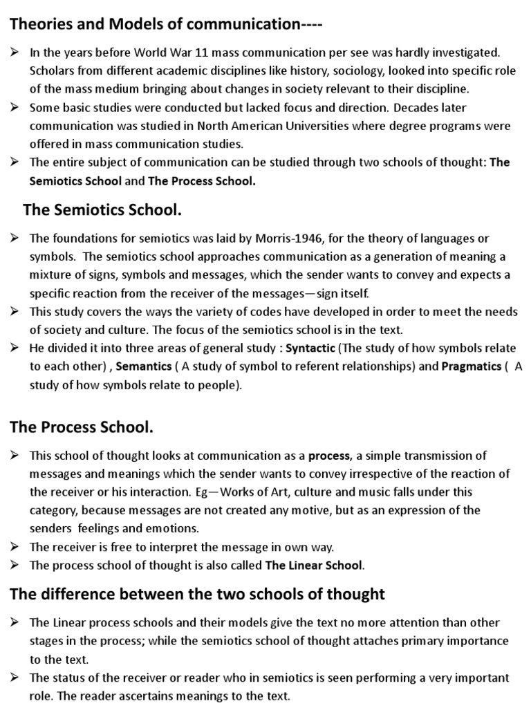 Communication Theory Overview | PDF | Semiotics | Communication