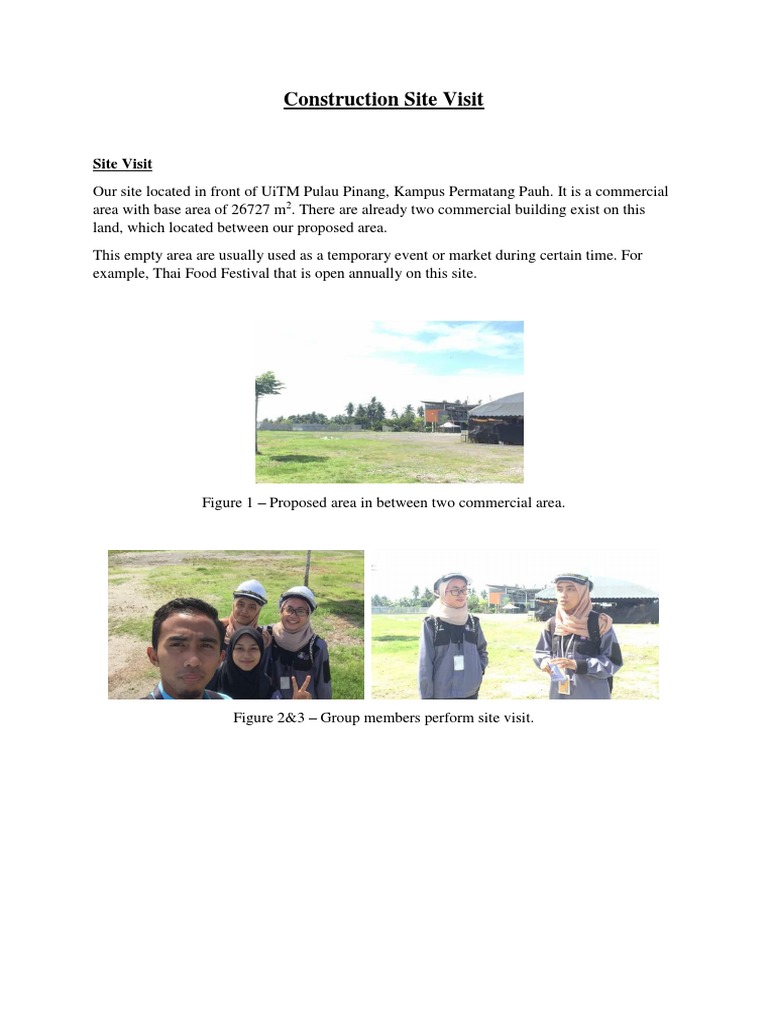 Construction Site Visit Report | PDF | Business