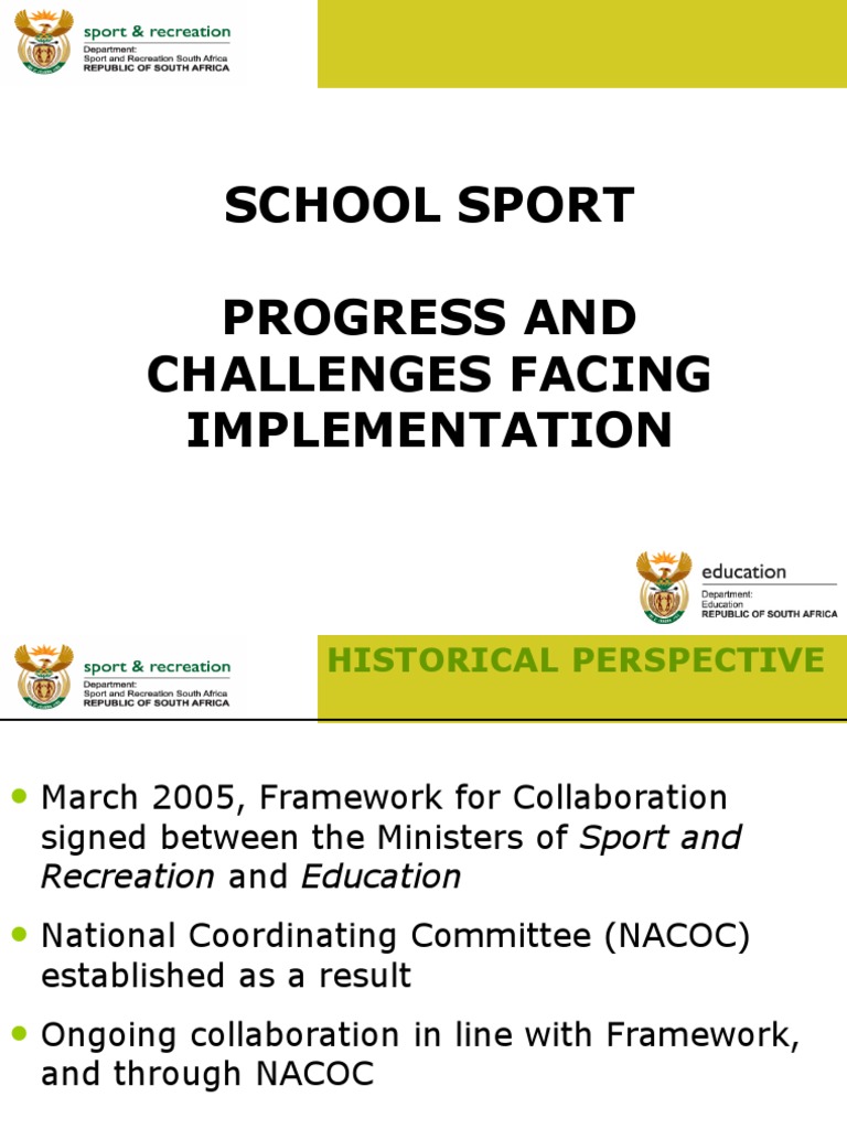 School Sport Progress and Challenges Facing Implementation | PDF ...