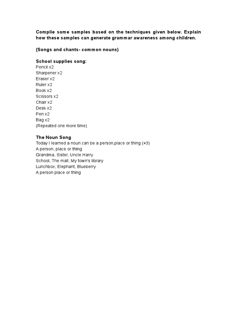 Songs and Chants Tuto | PDF