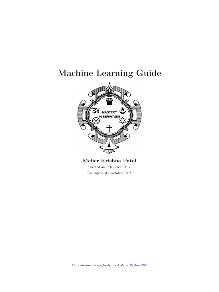 Machine Learning Guide: Meher Krishna Patel | Download Free PDF ...
