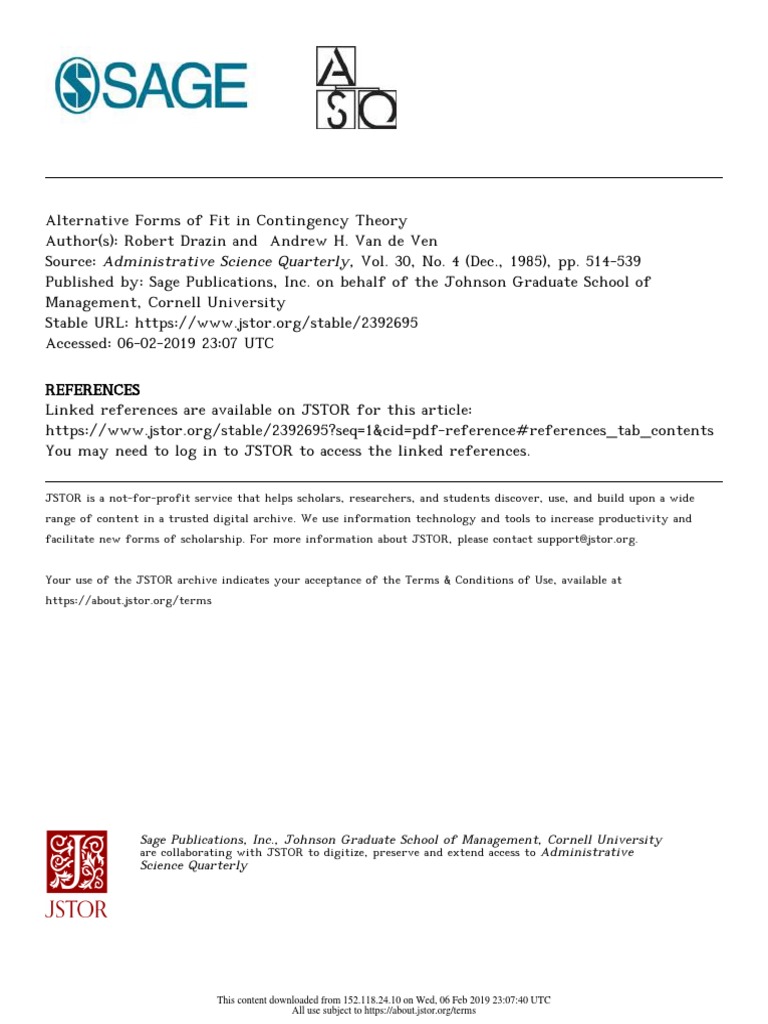 Sage Publications, Inc., Johnson Graduate School of Management, Cornell ...