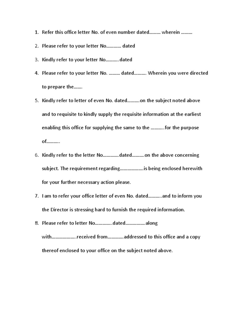 Official Letter Format for Government | PDF | Government | Government ...
