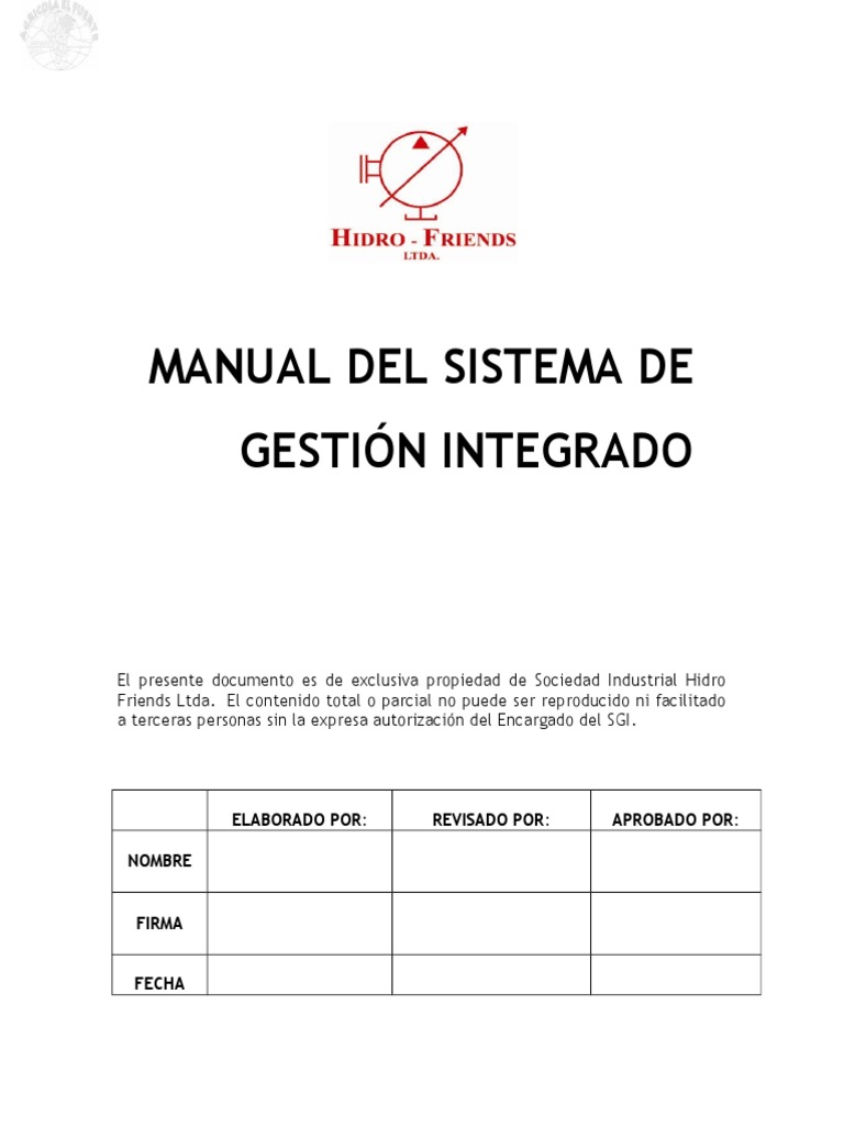 Manual Sgi Rev 04 | PDF | Calidad (comercial) | Gestión de recursos humanos