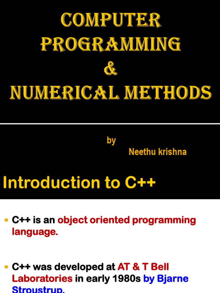 Introduction To C++ | PDF | Pointer (Computer Programming) | Data Type