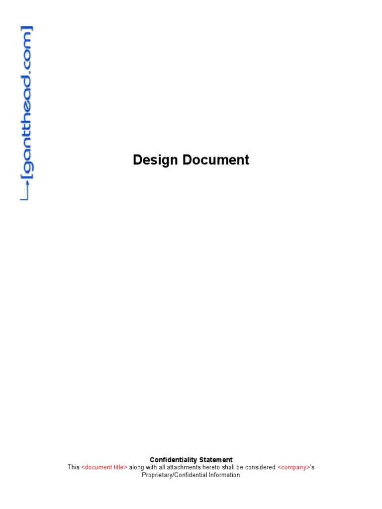 Design Document: This Along With All Attachments Hereto Shall Be ...