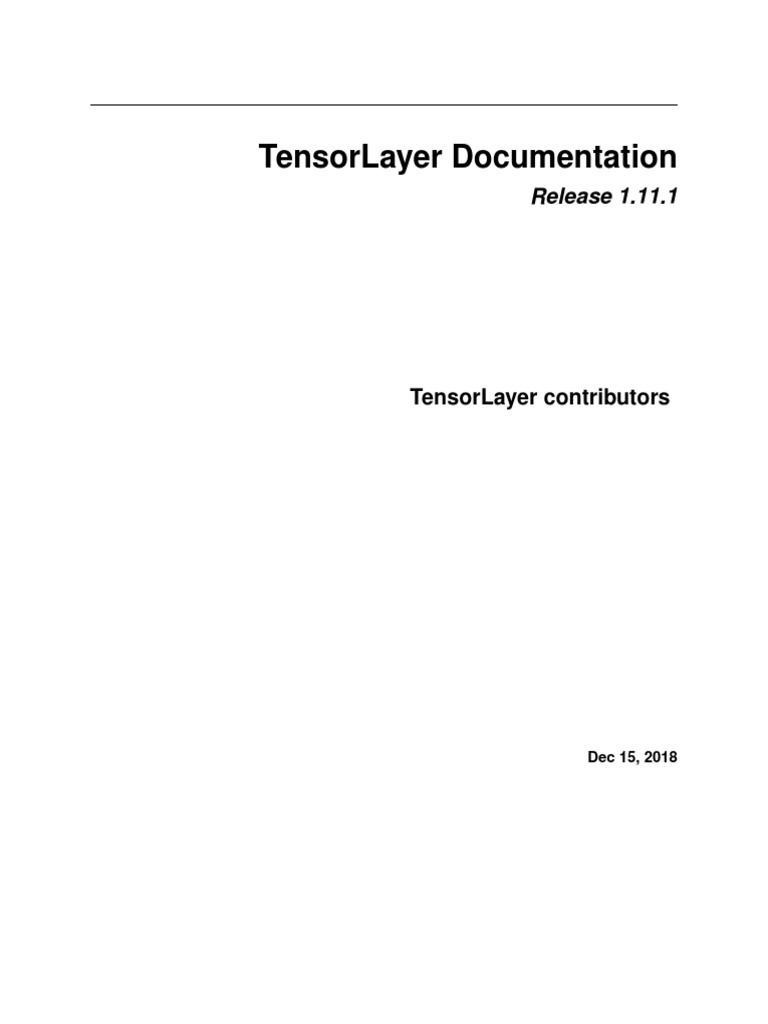 Tensorlayer PDF | PDF | Deep Learning | Artificial Neural Network