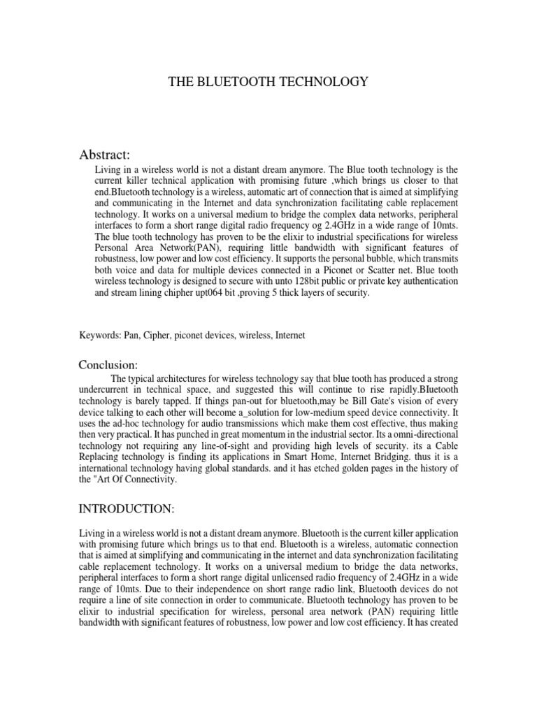 The Evolution of Bluetooth Technology: A History of Connectivity and ...