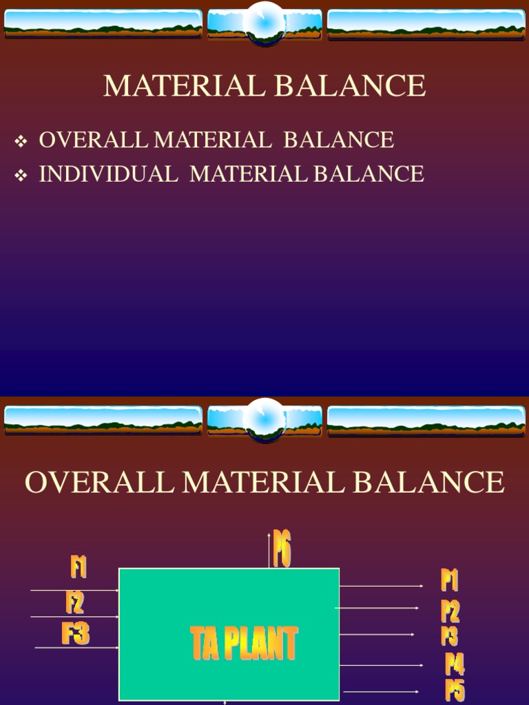 Material Balance | PDF | Phases Of Matter | Materials