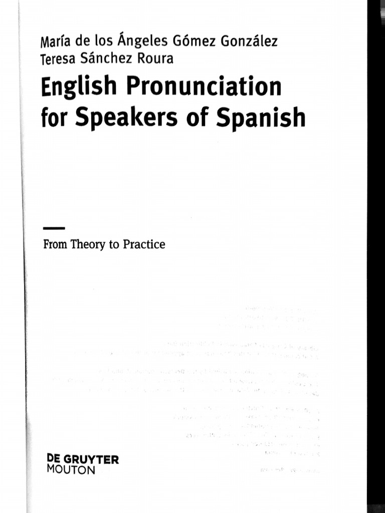 English Pronunciation For Spanish Speakers PDF | PDF