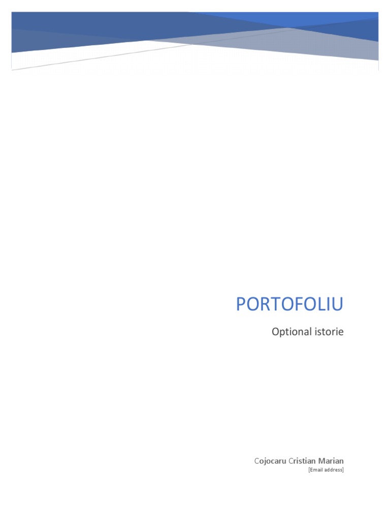 Portofoliu | PDF
