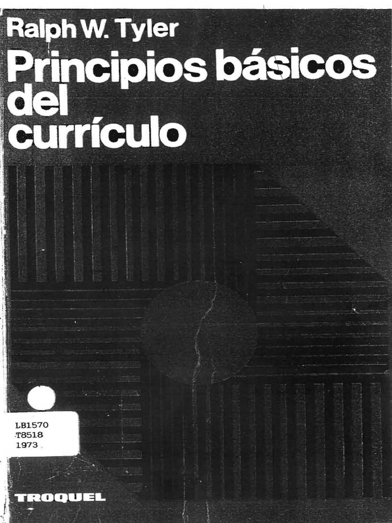 Tyler Ralph W - Principios Basicos Del Curriculo.pdf | Plan de estudios ...