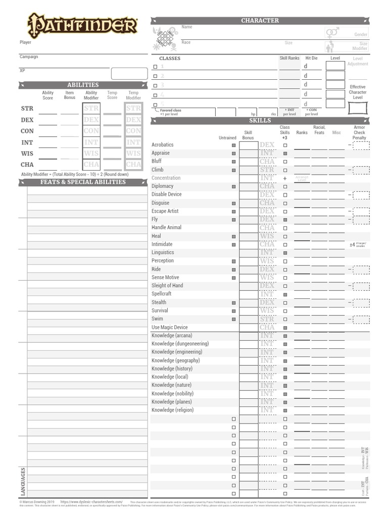 Arcanist - Pathfinder Character Sheet | PDF | Leisure | Sports
