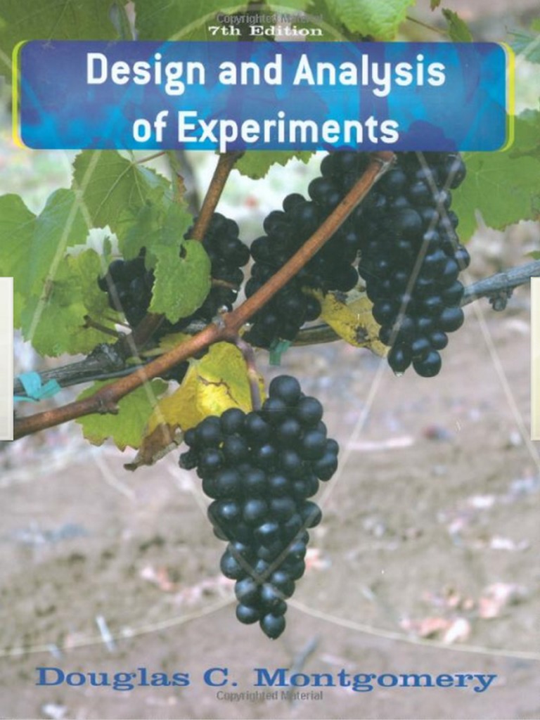 Douglas C Montgomery - Design and Analysis of Experiments-Wiley (1991 ...