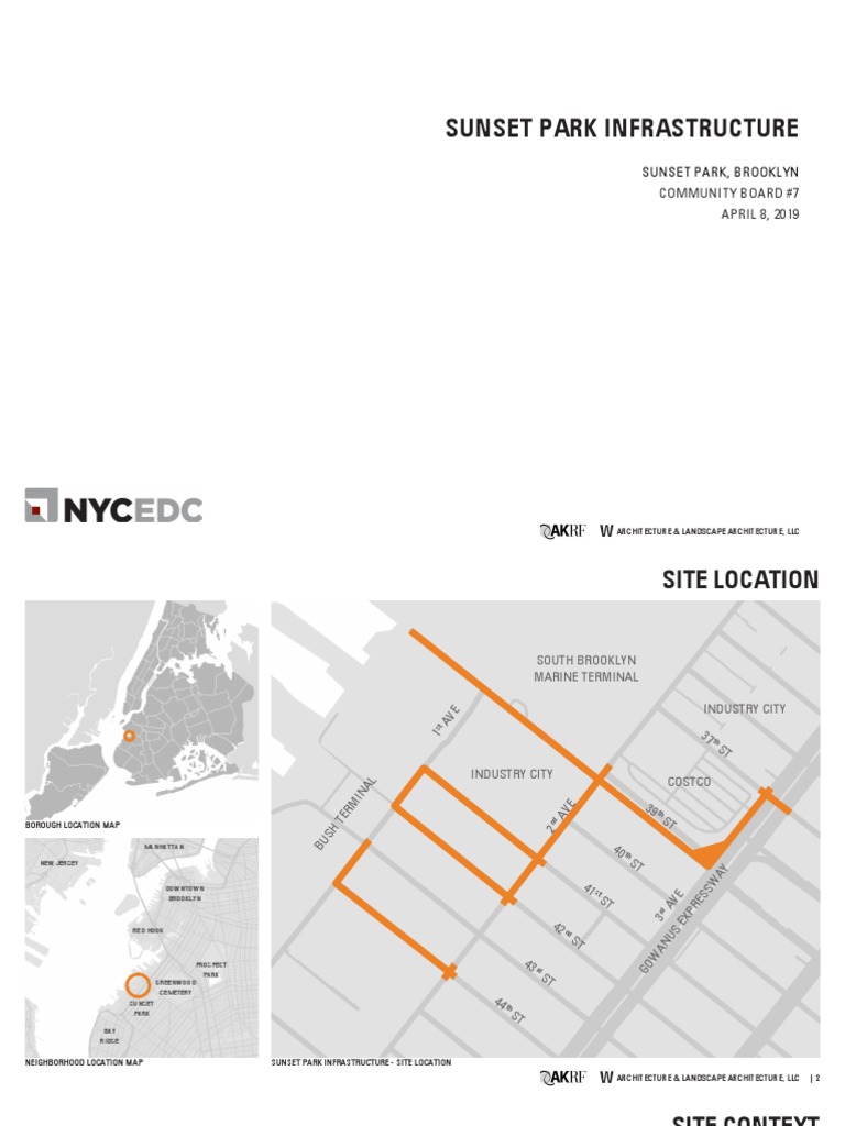 Sunset Park Infrastructure Overview | PDF | Urban Planning | Transport ...