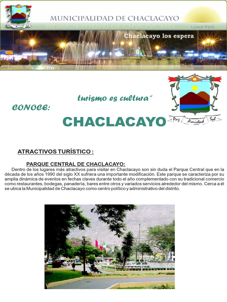 Sitios Turisticos - Municipalidad de Chaclacayo | PDF | Naturaleza