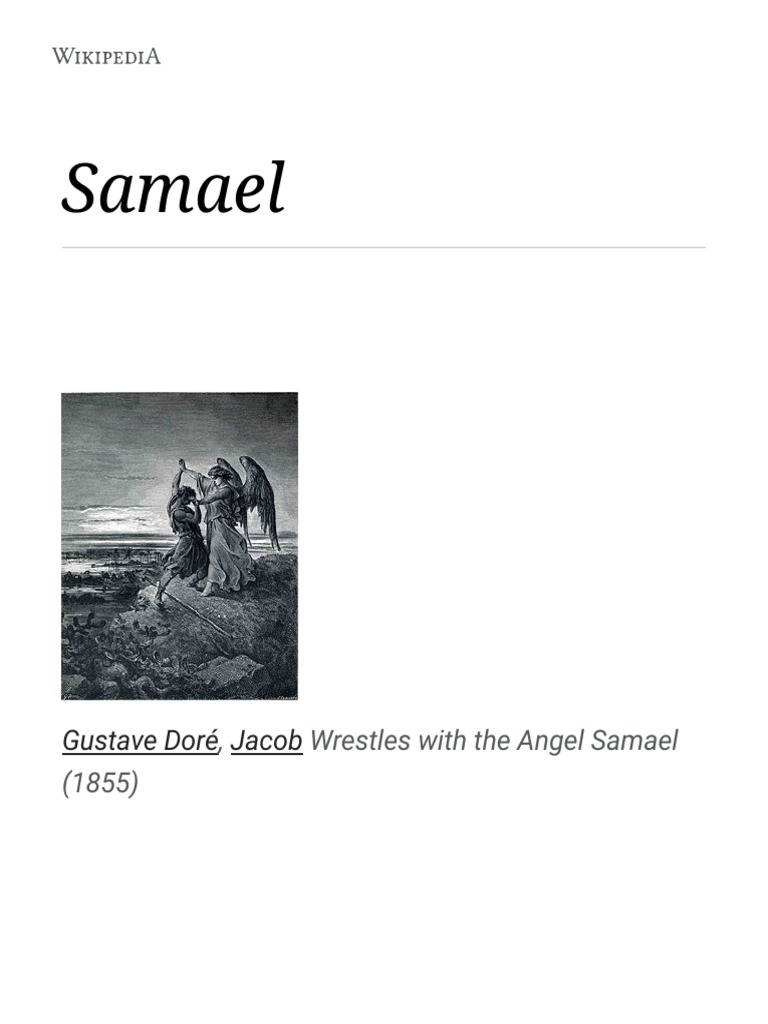 Samael - Wikipedia | PDF | Religious Belief And Doctrine | Mythology