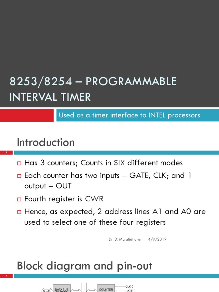 8254 - Programmable Interval Timer | PDF | Manufactured Goods | Digital Technology