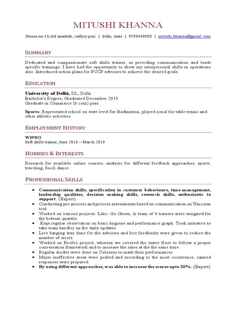 MK Resume | PDF