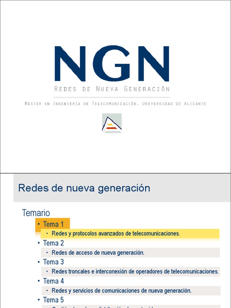 Redes de Nueva Generacion PDF | PDF | Calidad de servicio | Protocolos de red