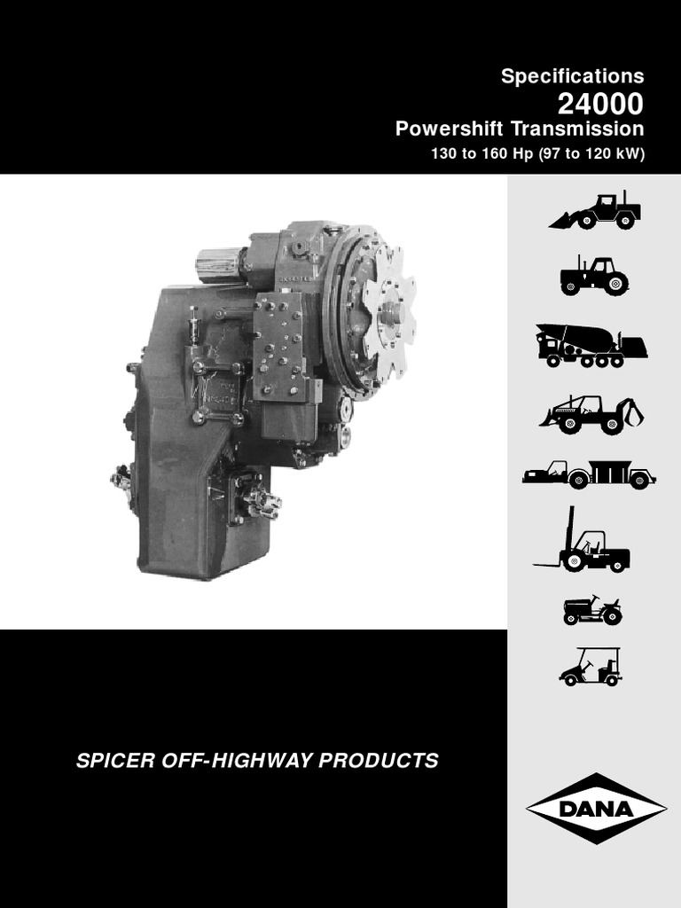 Specifications Powershift Transmission: Spicer Off-Highway Products ...