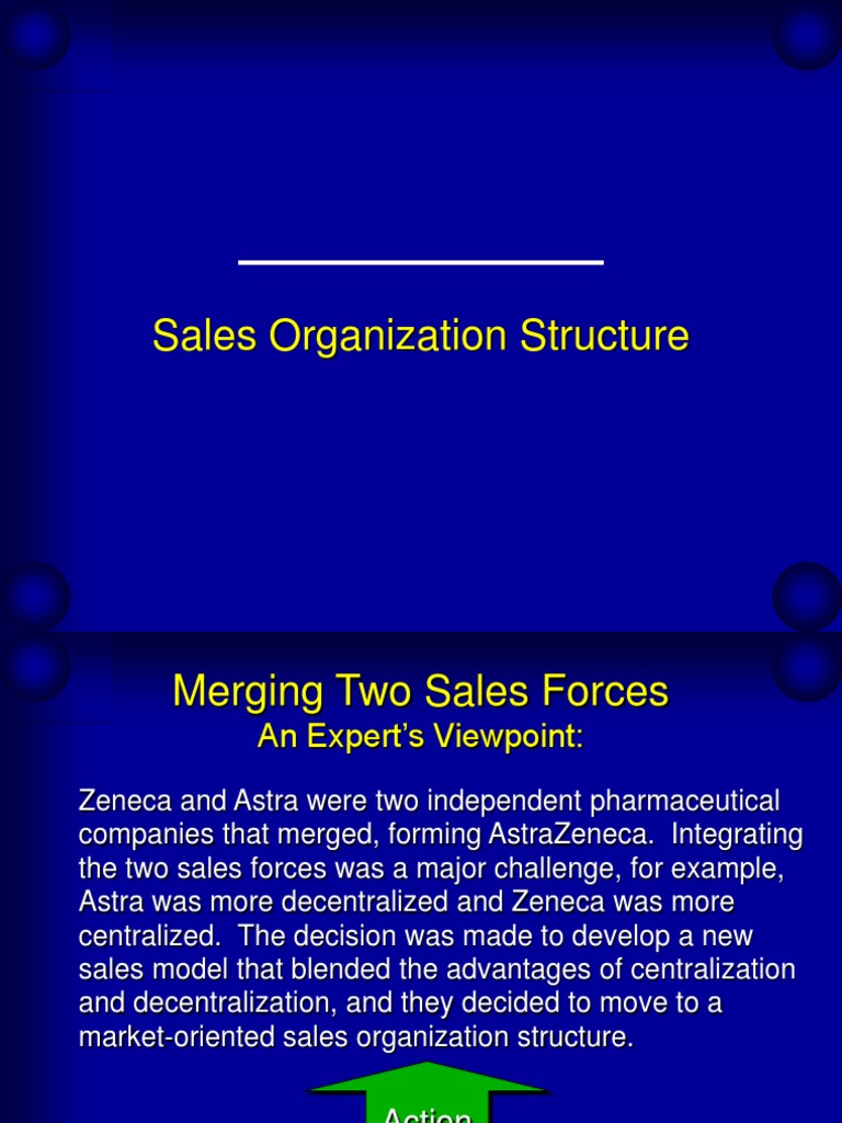 Sales Organization Design | PDF | Astra Zeneca | Sales