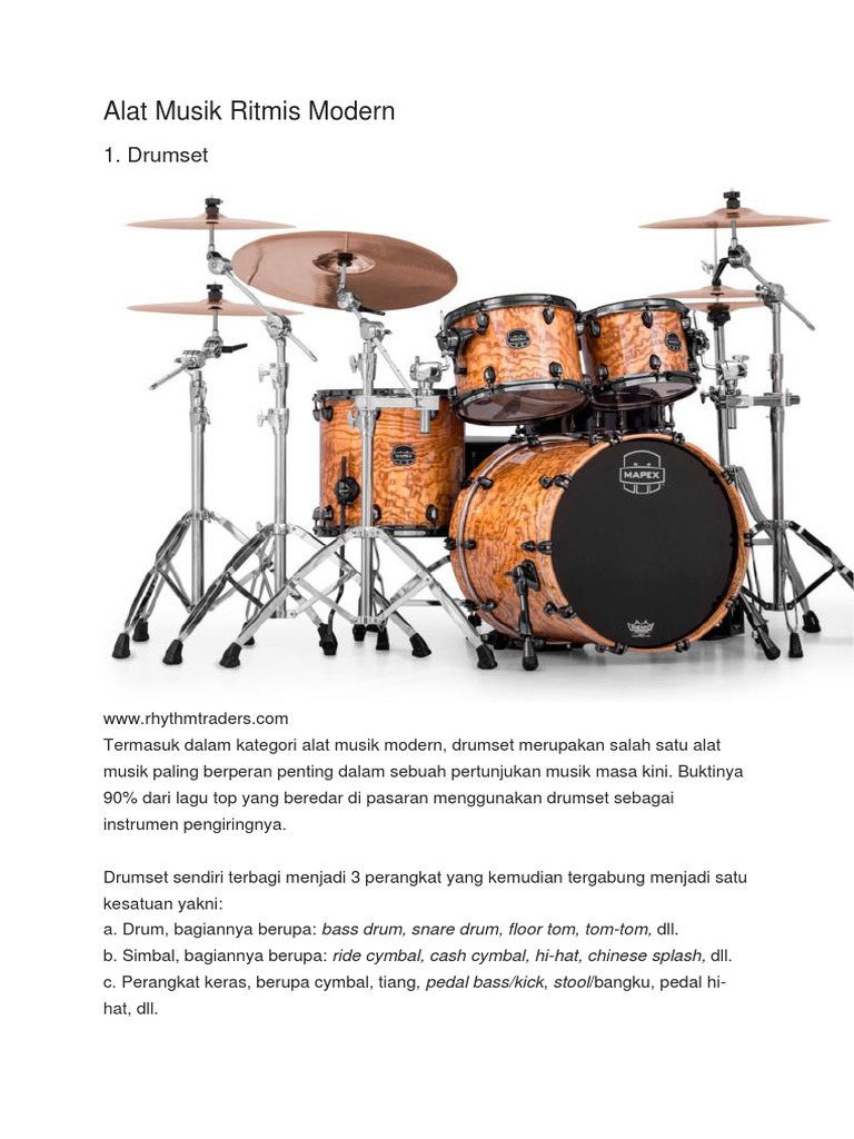 Alat Musik Ritmis Modern | PDF