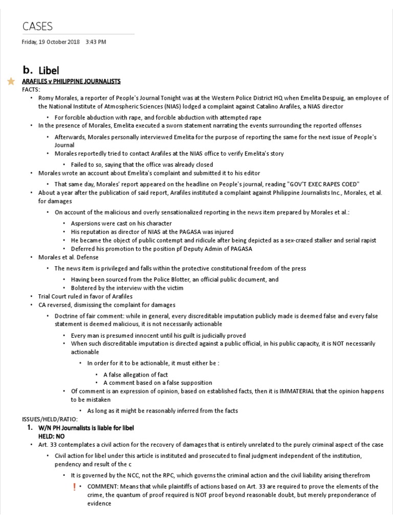 Libel | PDF | Defamation | Burden Of Proof (Law)