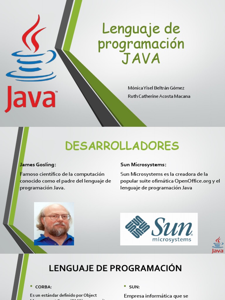 Presentacion Java 1 | PDF | Java (lenguaje de programación) | Programa de computadora