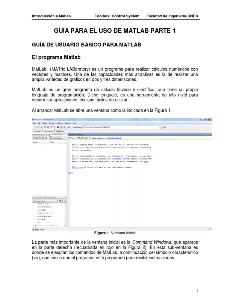 Apunte Matlab Parte1 y 2 PDF | PDF