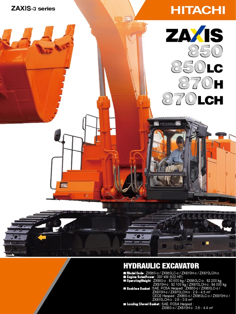 Hydraulic Excavator: Model Code Engine Ratedpower Operatingweight ...