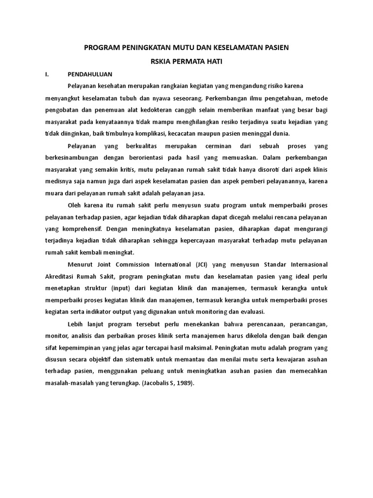 Laporan Program PMKP | PDF