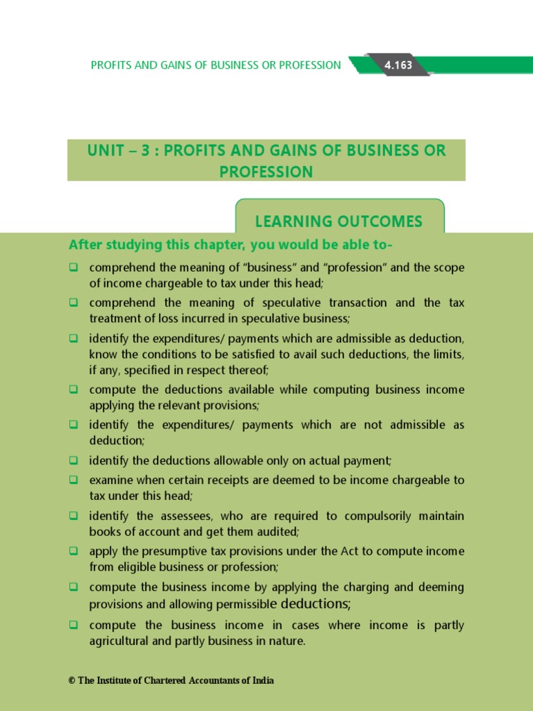 PGBP Material PDF | PDF | Depreciation | Tax Deduction