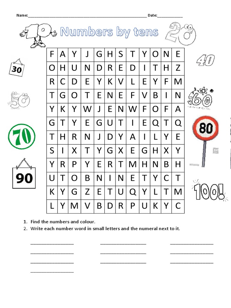 Worksheetlesson1numbers 160405154441 | PDF