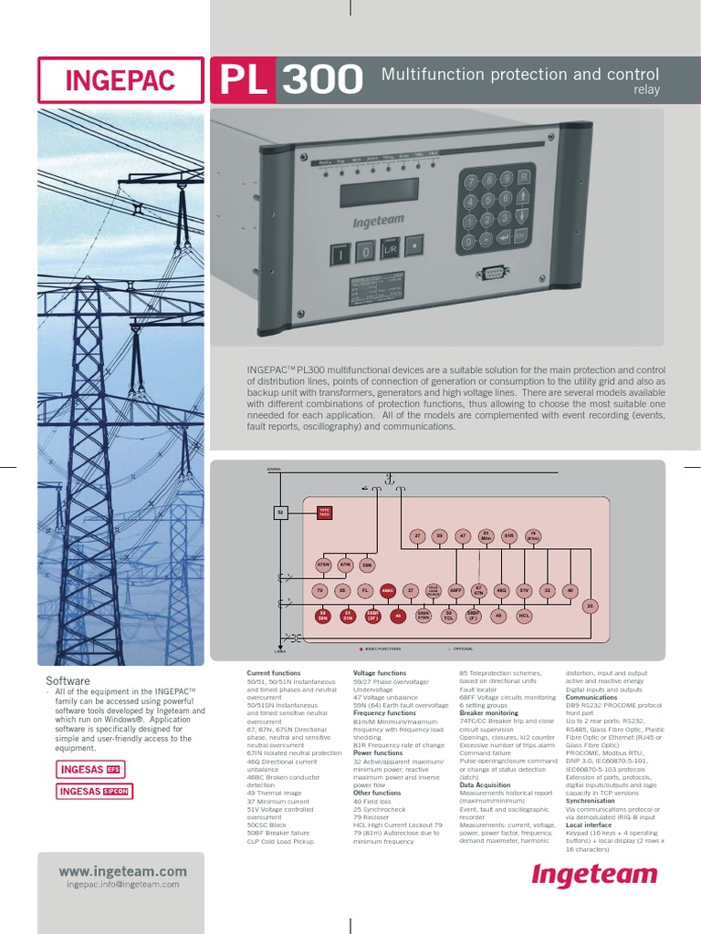 Ingepac pl300 Fy27iptt01 A PDF | PDF | Electrical Grid | Power Supply