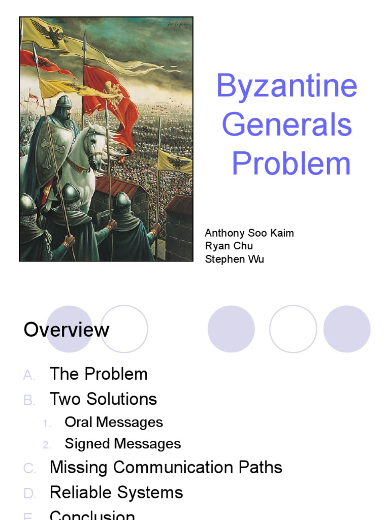 Byzantine Generals Problem Solutions | PDF | Input/Output | Central ...