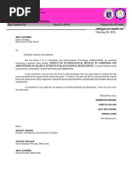 Request Letter Request Borrow Chairs | PDF