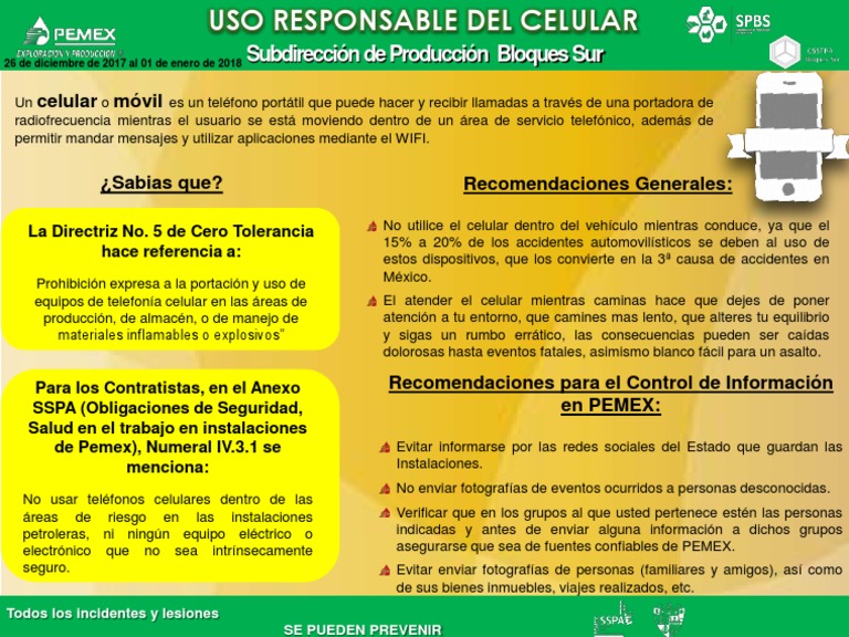 Uso Responsable Del Celular | PDF | Telefonía móvil | Teléfonos móviles