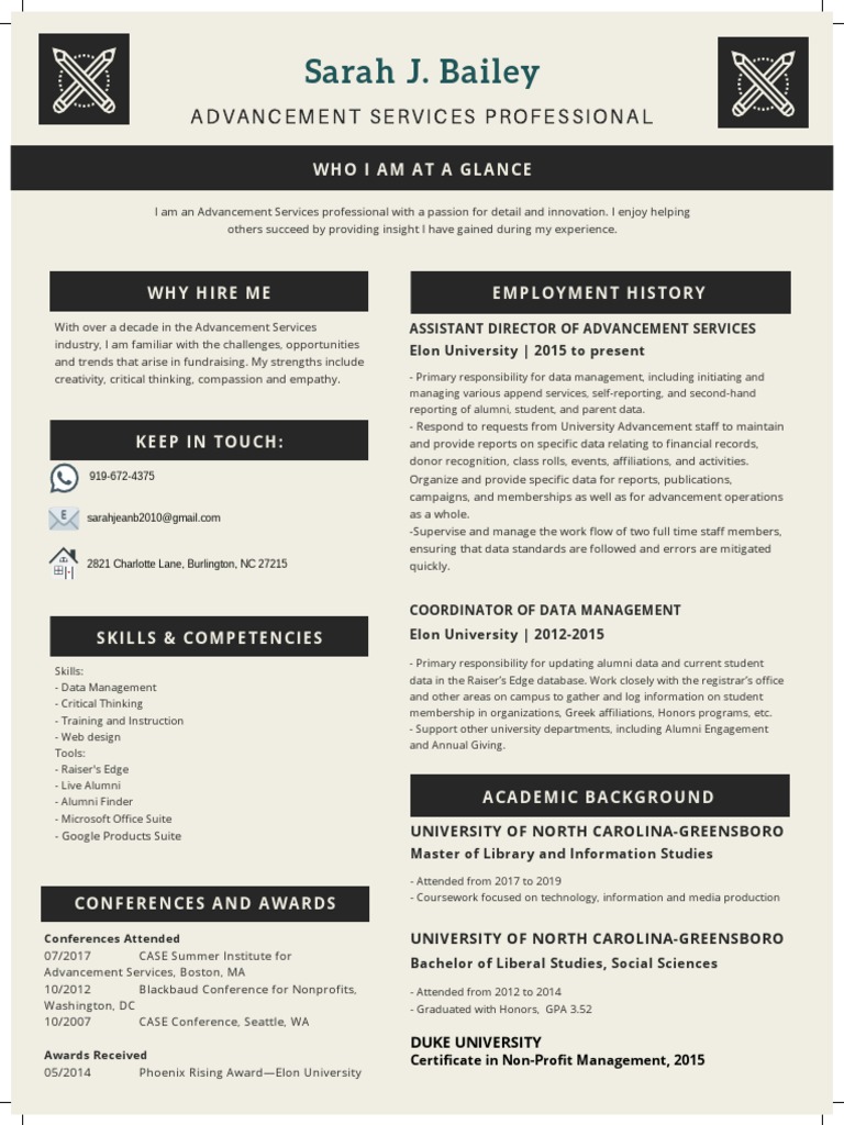 Bailey Resume | PDF | Nonprofit Organization | Cognition
