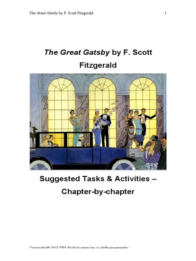 The Great Gatsby Activity Packet | PDF | The Great Gatsby