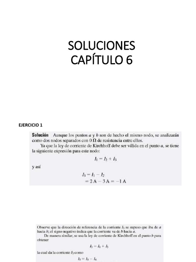 Repaso de Electronica Soluciones Capitulo 6 y 7 Robbins | PDF