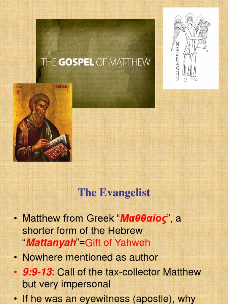 The Gospel of Matthew | PDF | Early Centers Of Christianity | Saint Peter