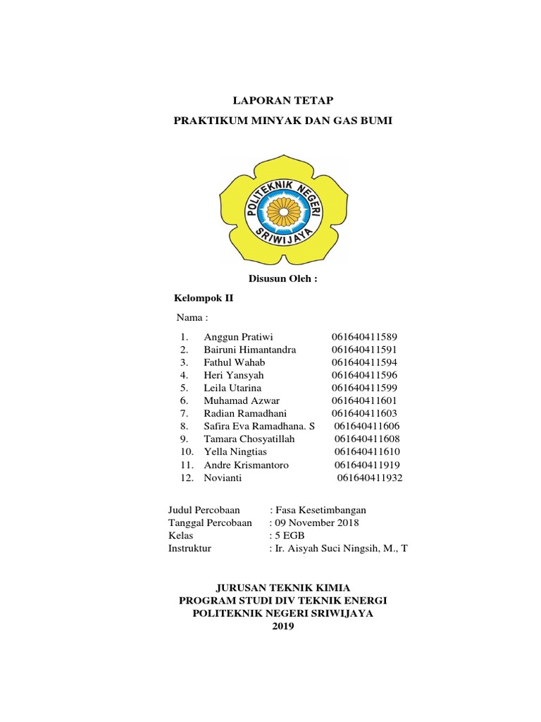 LAPTAP Fasa Kesetimbangan | PDF