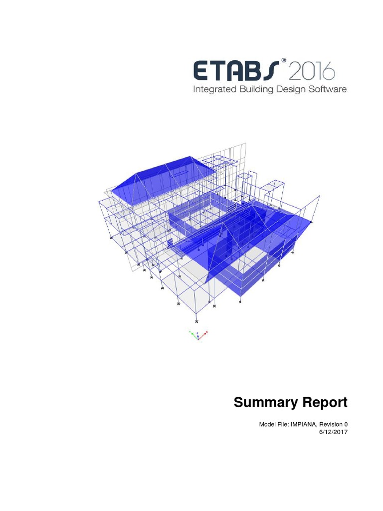 Summary Report: Model File: IMPIANA, Revision 0 6/12/2017 | PDF ...