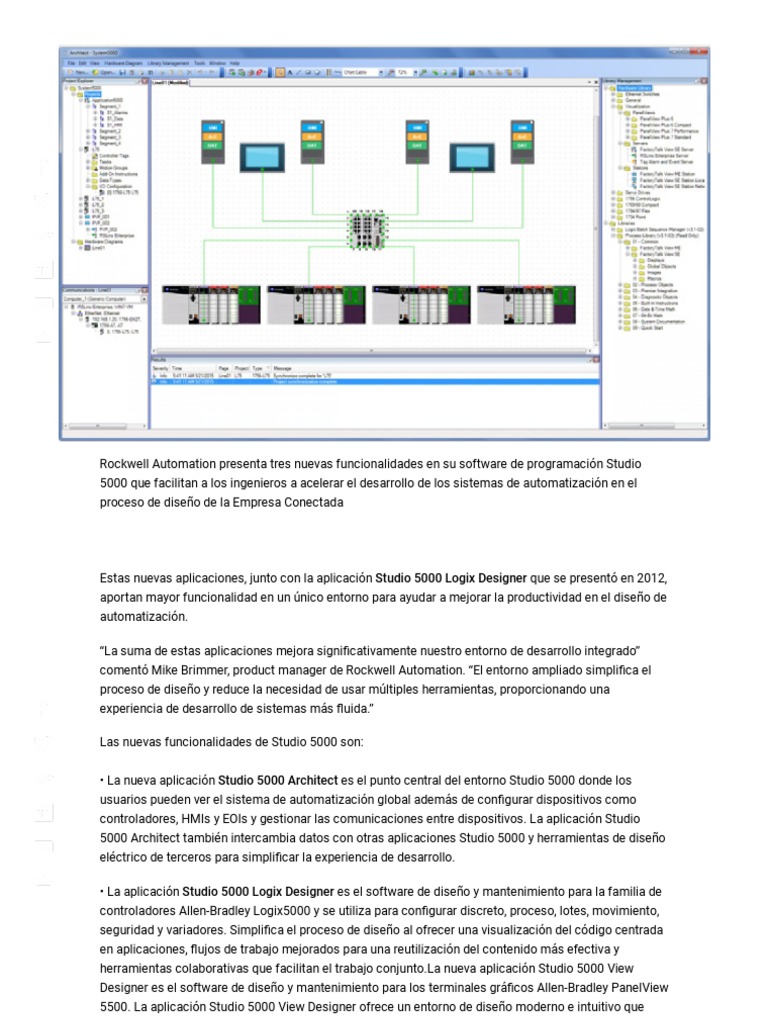 Nuevas Funciones de Studio 5000 | PDF | Software | Diseño