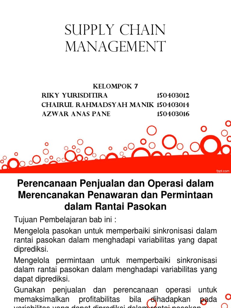 Supply Chain Management | PDF