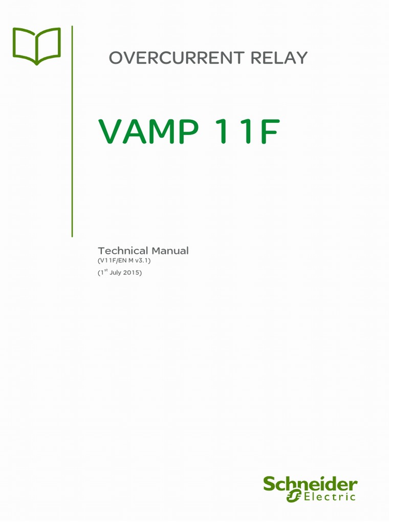 Rele Micon Schneider Vamp-11F PDF | PDF | Fuse (Electrical) | Electricity