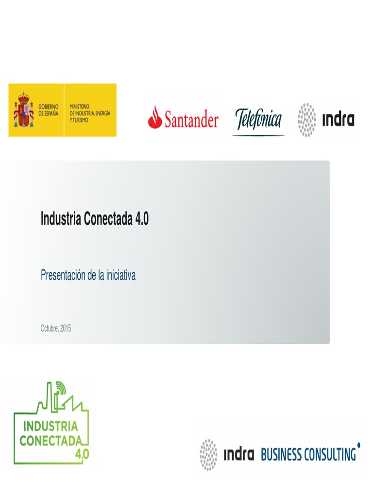Presentación Industria 4.0 Indra Business Consulting | PDF | Internet ...